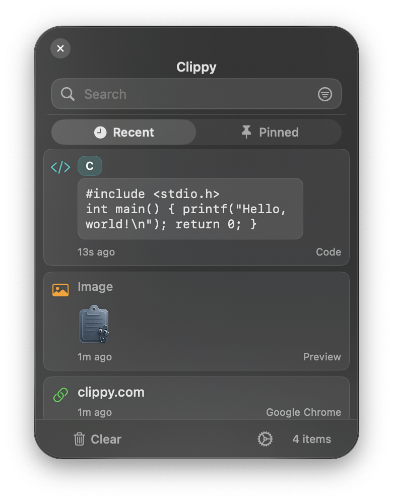 Clippy - Clipboard Manager Reimagined